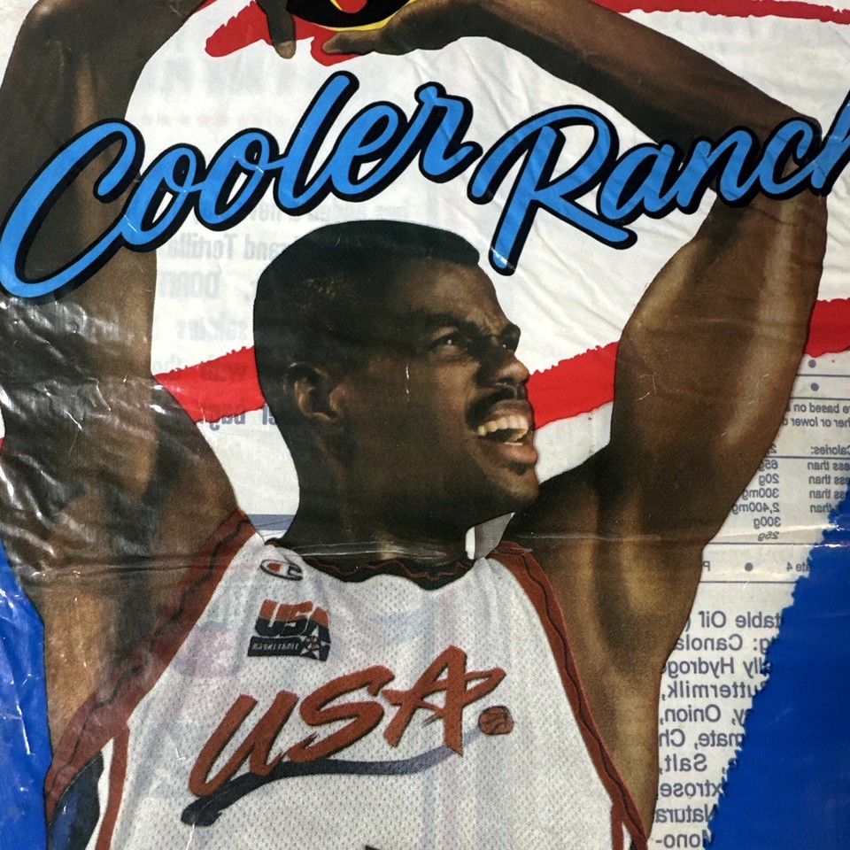 1992 Doritos Tortilla Chips DAVID ROBINSON DREAM TEAM Empty 14.5Oz Bag ...