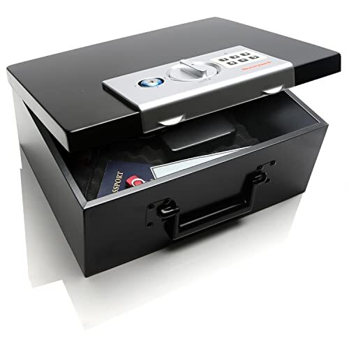 6108 Fire Resistant Steel Security Safe Box with Digital Lock, 0.26 ...