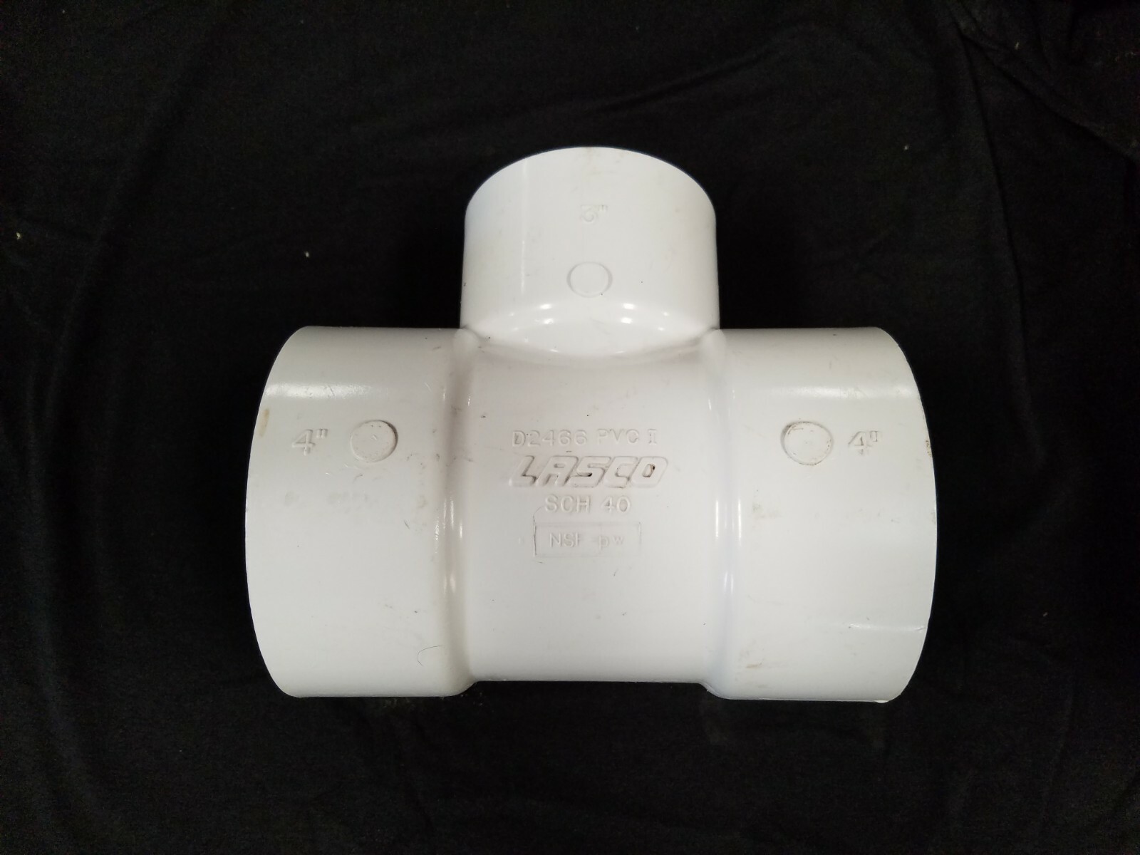 Lasco 4" x 4" x 3" Reducing Tee PVC Schedule 40 (10 pcs), 401-422 | eBay