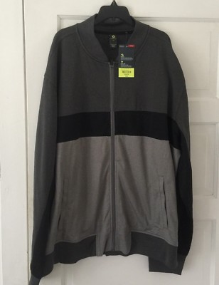 Xersion Men's Training Jacket Size XXL Gray & Black Full Zip Quick Dry ...