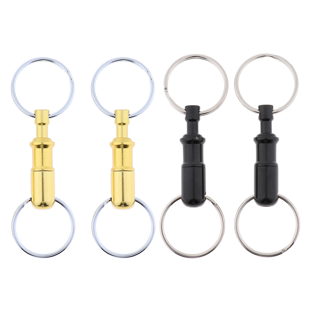 Pull Apart Key Ring Fobs Keychain Ring AHANDMAKER 3 Pcs 3 Way Pull
