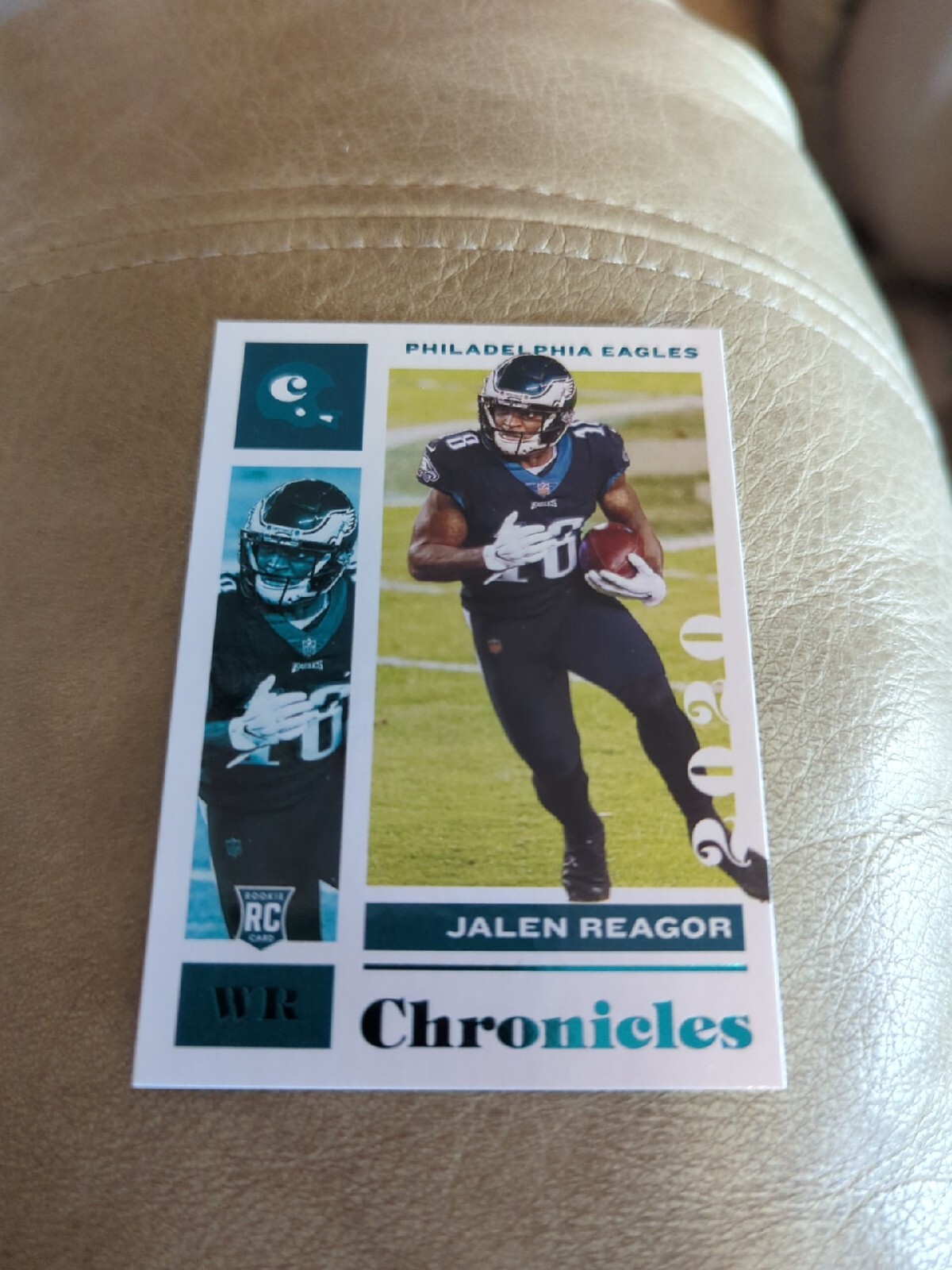 2020 Panini Chronicles Football Jalen Reagor Teal RC Philadelphia ...