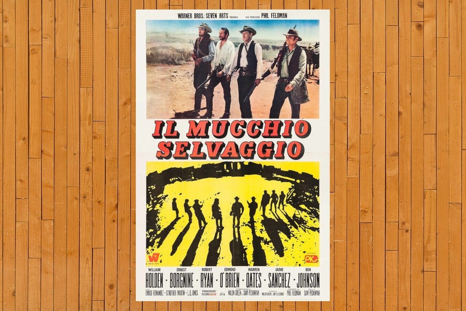 1969 THE WILD BUNCH Vintage Western Movie Poster Print ITALY A 24x16 ...