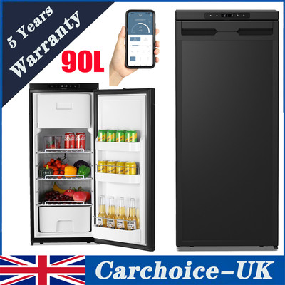 90L Camper Fridge Freezer Motorhome Black Boat BT Low Power Campervan ...