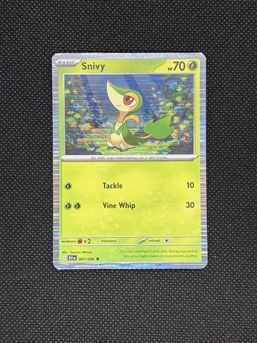 Pokemon TCG SNIVY 001/086 Holo Rare SV Black Bolt Promo | eBay