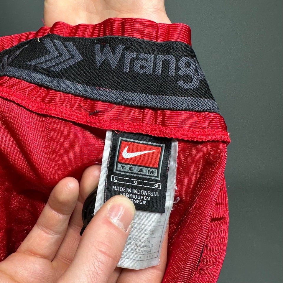 Vintage 90s Nike Breakaway Sweatpants Mens L Baggy Crimson Red ...