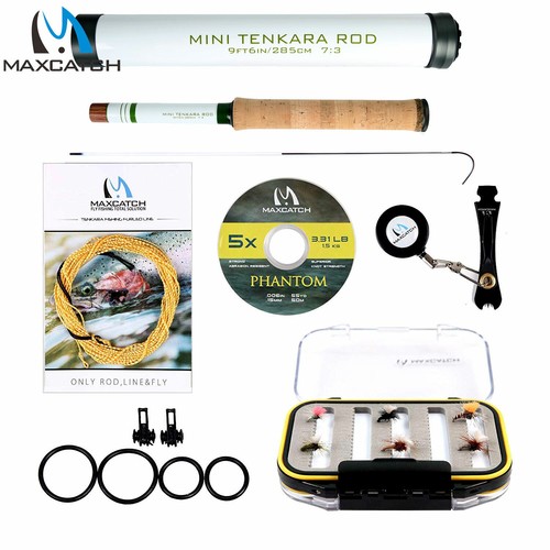 Maxcatch Mini Tenkara Fly Fishing Rod Combo Complete Kit,Tenkara Line ...