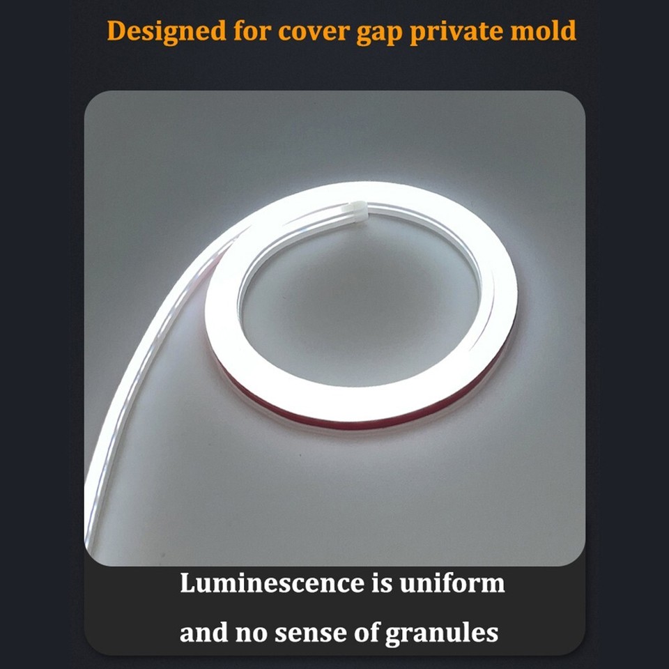 2.2m Flowing Car LED DRL Hood Light Strip Engine Cover Daytime Running ...