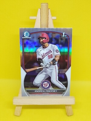 2023 1st Bowman Chrome Draft Andrew Pinckney Refractor - WASHINGTON ...