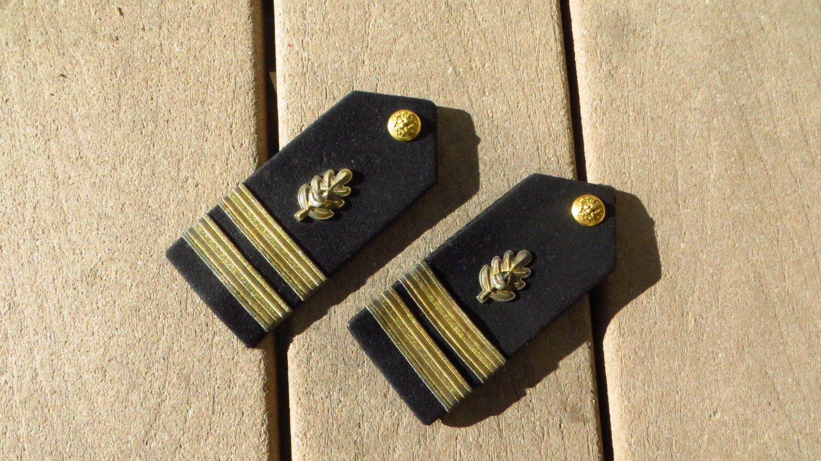WW2 USN US Navy Officer Lieutenant Lt Shoulder Boards Epaulettes O-3 ...