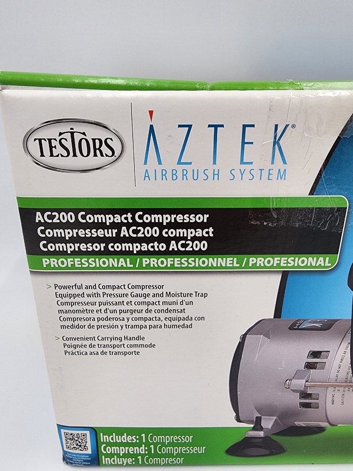 Testors Aztek AC200 Compact Airbrush Compressor 50202A Moisture Trap ...