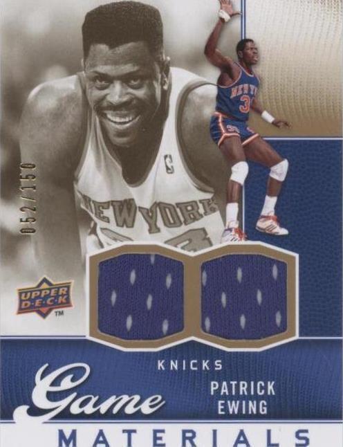2009-10 Upper Deck - Game Materials Patrick Ewing #GJ-PE Gold /150 (MEM ...