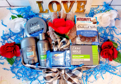 Men's Dove Bath Body Spa Gift Basket for Him Hamper For Any Occasion ...