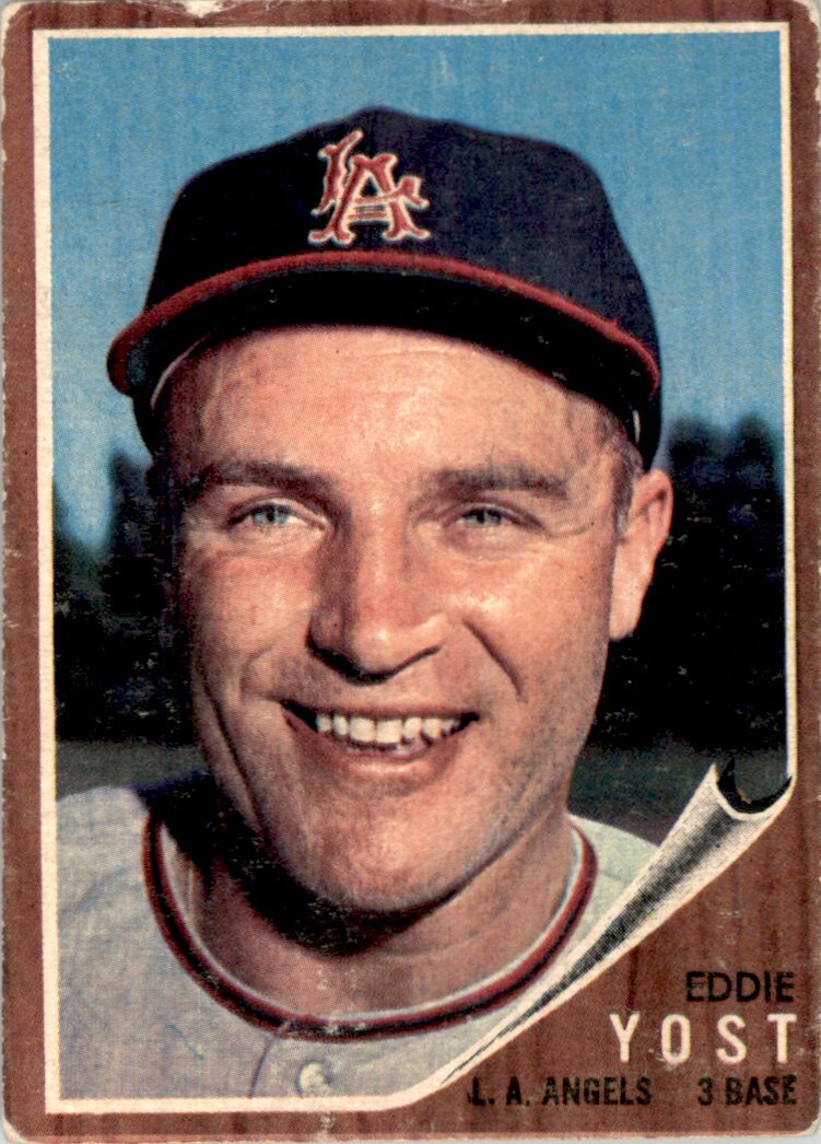 1962 Topps Baseball Eddie Yost (A) Los Angeles Angels #176 | eBay