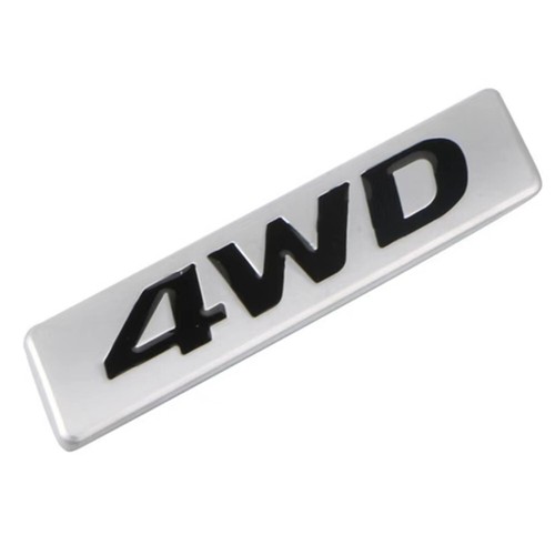 2× BLACK 4WD EMBLEM BADGE DECAL W STICKER FITS FOR HYUNDAI TUCSON SANTA ...
