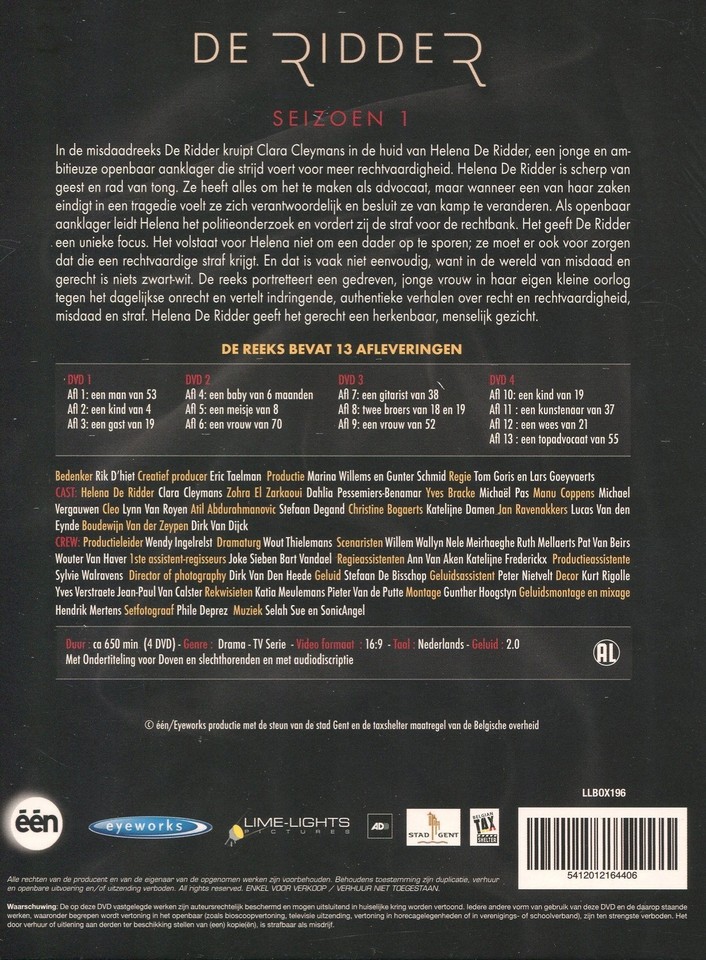 De Ridder : seizoen 1 (4 DVD) | eBay
