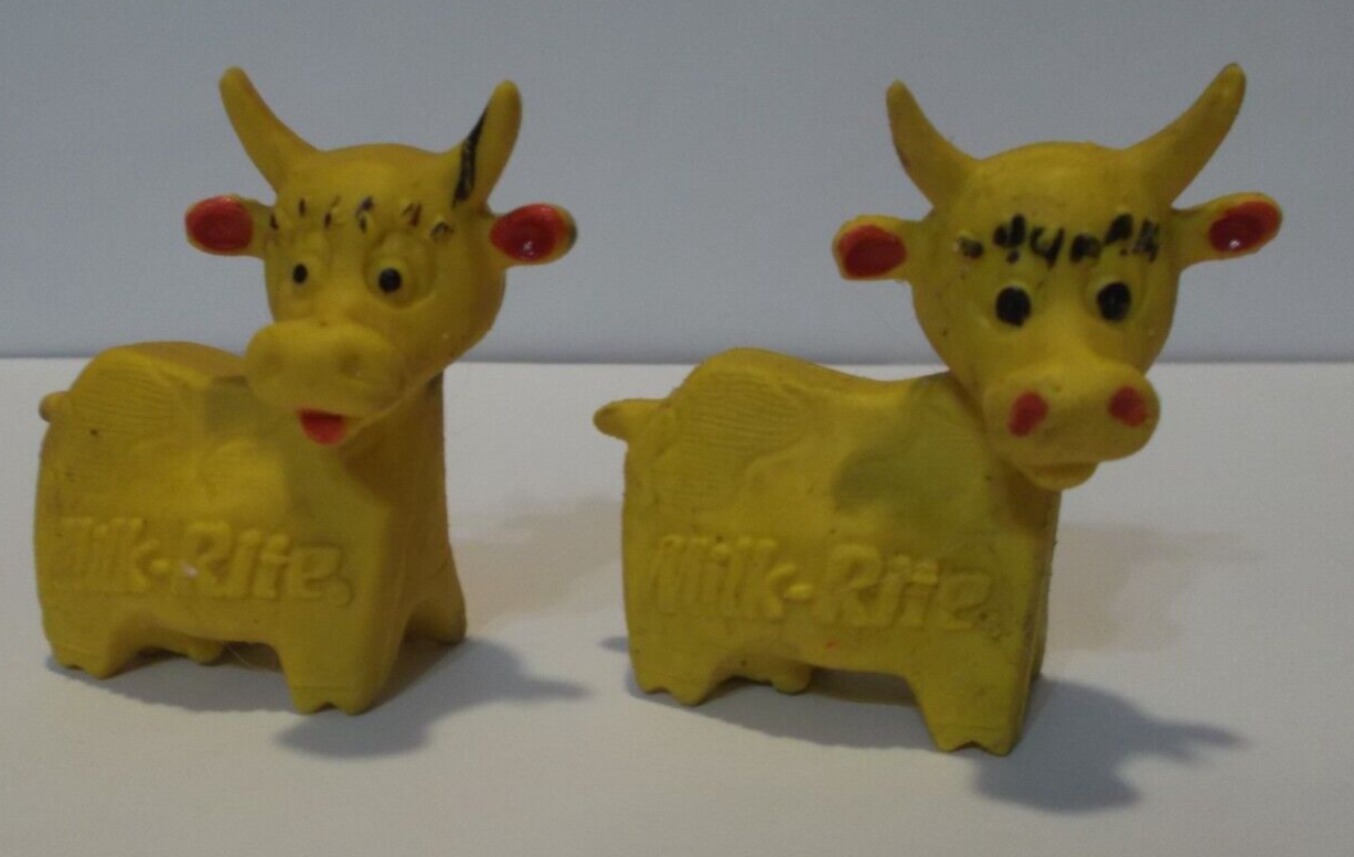 Milk-Rite Vintage Cow Eraser - Milk Rite Promotional Items - Lot of 2 ...