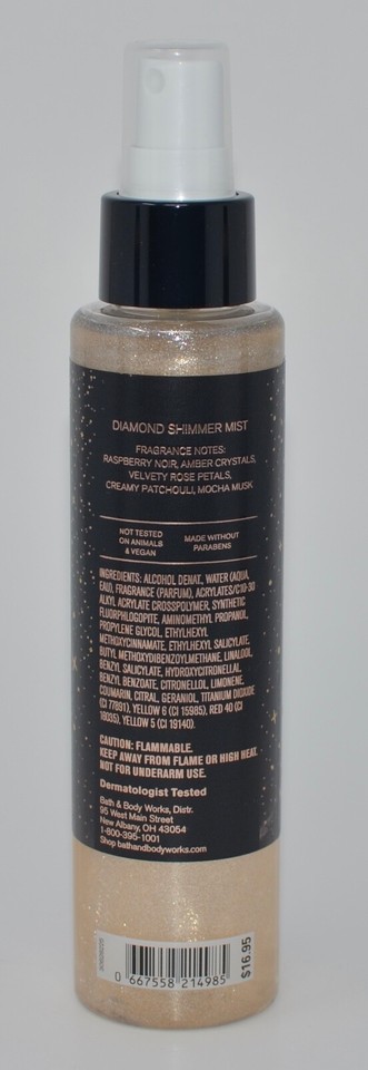 2 BATH & BODY WORKS INTO THE NIGHT DIAMOND SHIMMER MIST SPRAY 4.9 OZ ...
