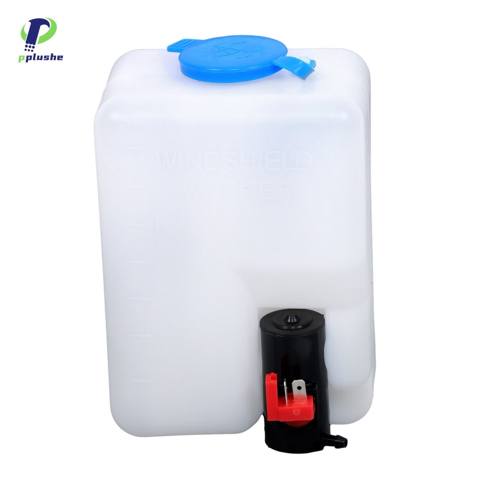WINDSCREEN WASHER BOTTLE KIT MOTOR UNIVERSAL 12V PUMP JETS CLASSIC CAR ...
