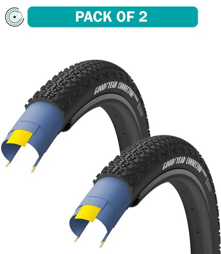 Pack of 2 Goodyear Connector Tire 700 x 35 Tubeless Folding Black Road ...