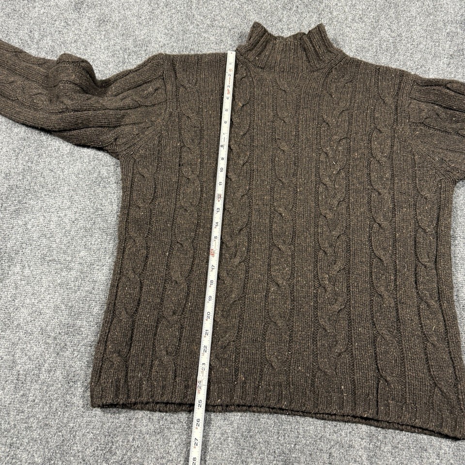 Vintage American Eagle Sweater Donegal Cable Knit Lambs wool Mens XL ...
