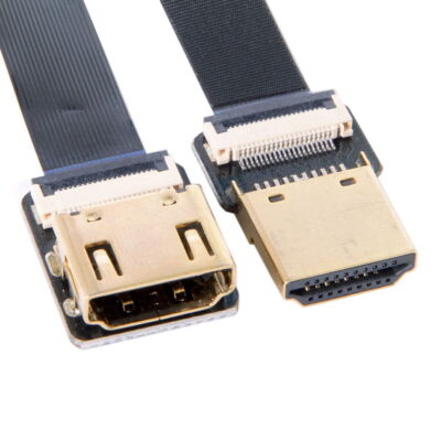 Straight HDMI Type-A Male to Female FPC Flat Cable CYFPV for HDTV ...