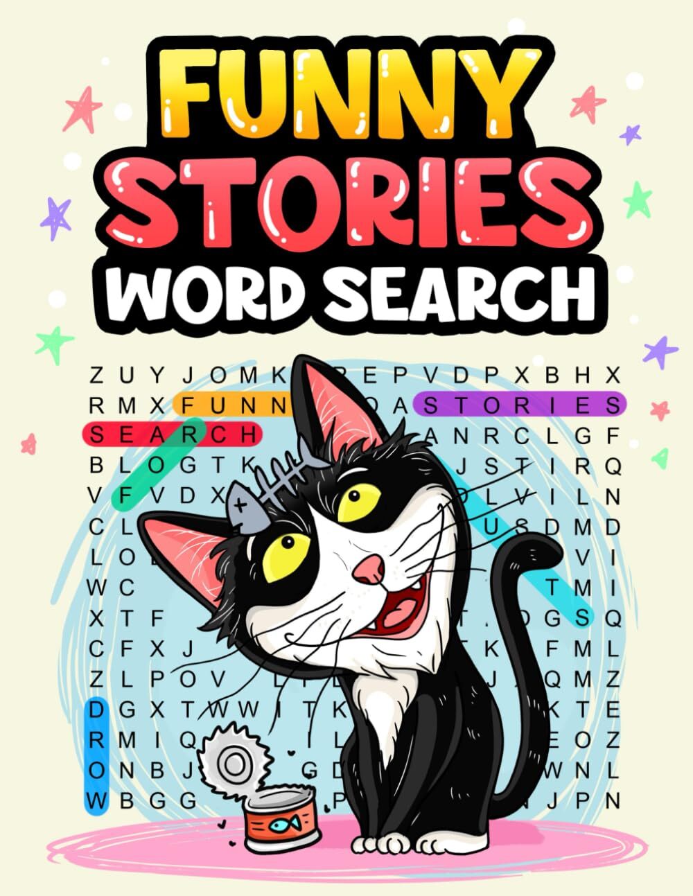 Funny Stories: Hilarious Word Search Puzzle Book for Adults to Have Fun ...