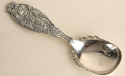 Oslonorway 830 Sterling Silver Unusual Souvenir Spoon Ebay