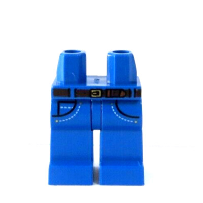 LEGO Leg Legs For Minifigure Blue Belt Pocket Jeans | eBay