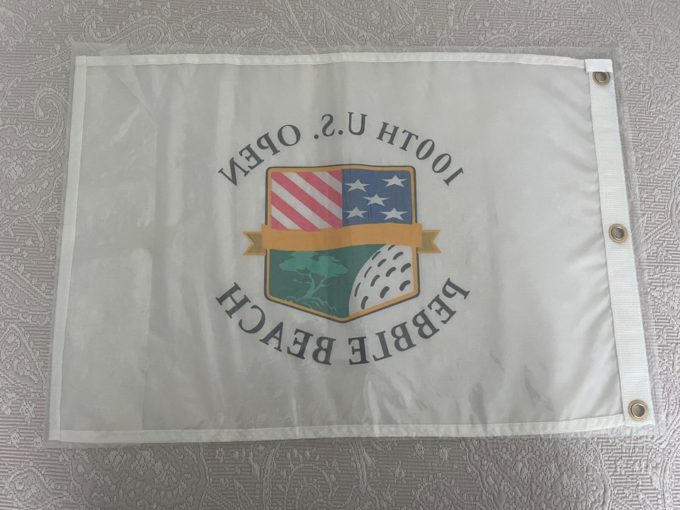 2000 U.S. US Open Golf Pin Flag Tiger Woods Wins Pebble Beach PGA NIB ...