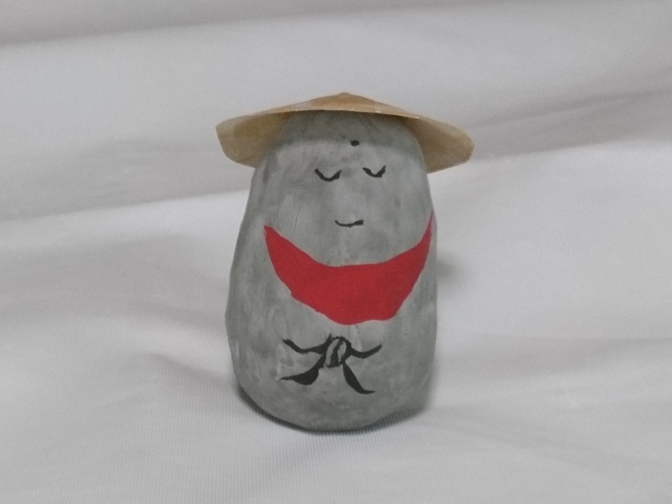get up Kasa Jizo Ojizo-sama hariko papier mâché Gofun painting 6cm A in ...