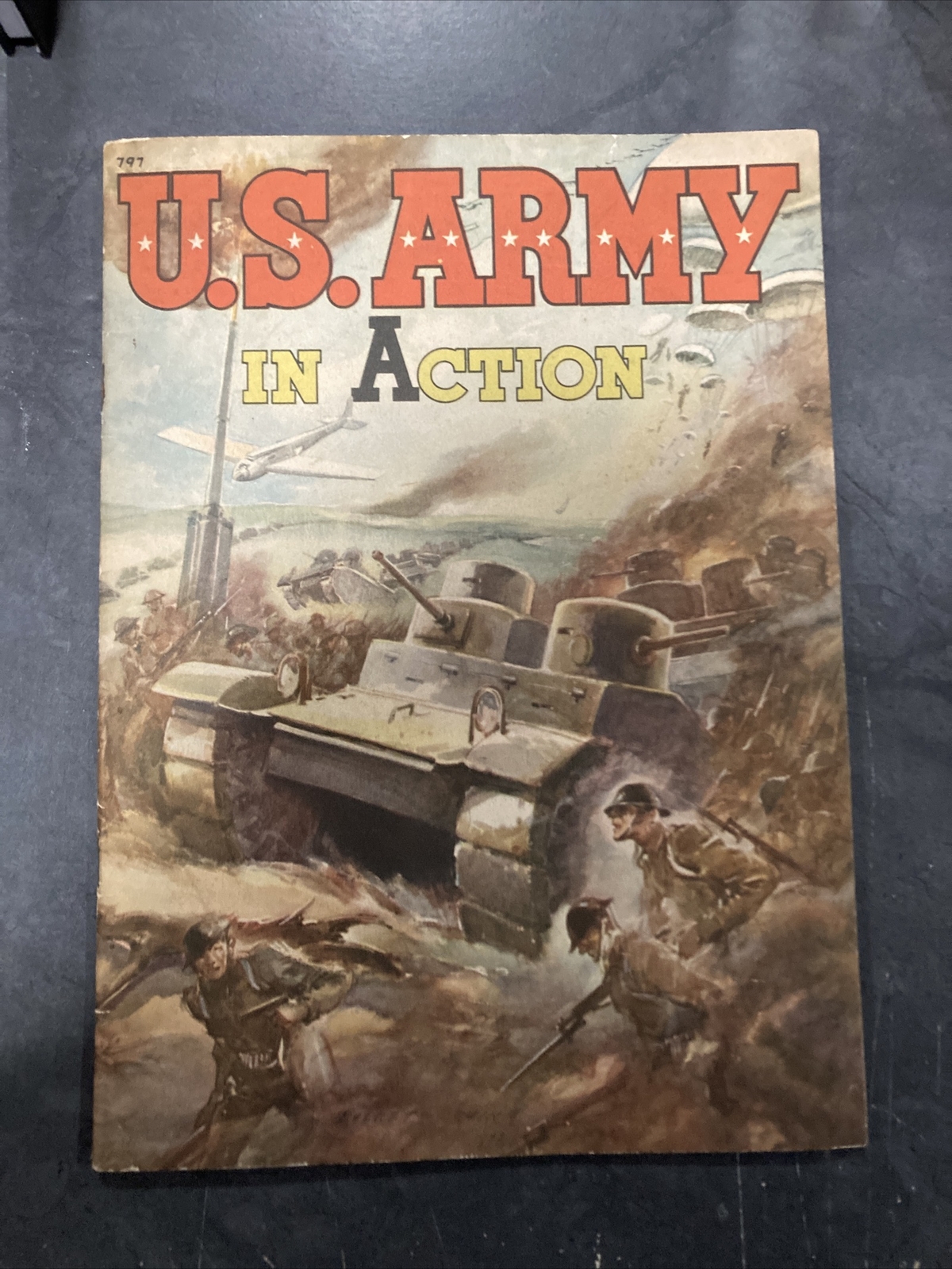 Vintage US Army In Action 1942 Whitman #797 WW2 Tanks Planes War | eBay
