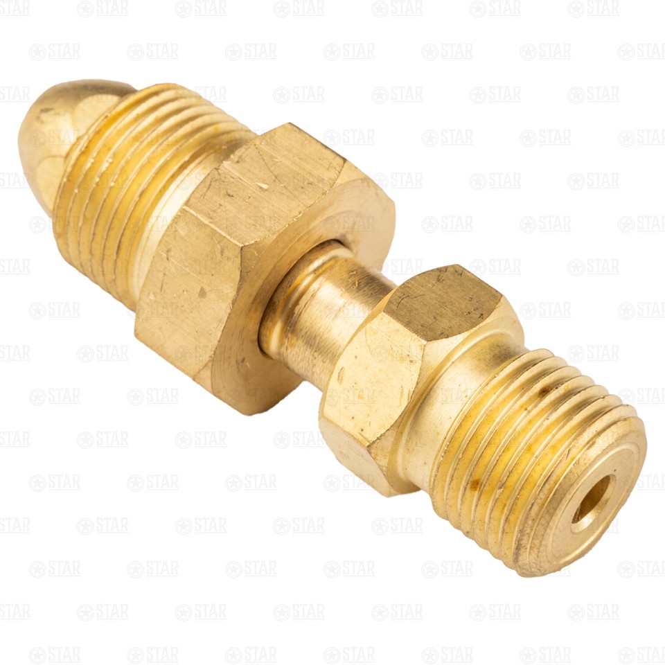 CO2 Regulator to Nitrogen Gas Tank Adapter Brass CGA580 CGA320 Male ...