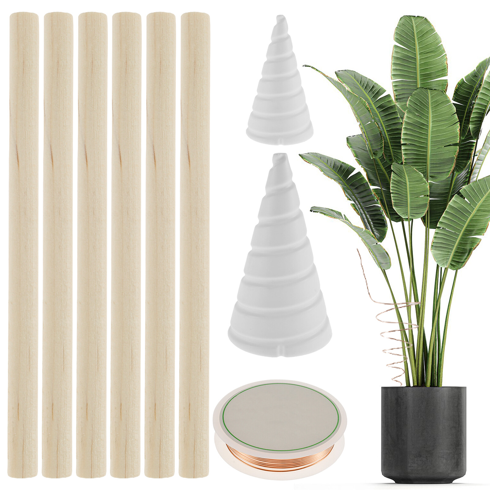 2X Fibonacci Coil Winding Jig for Electroculture Gardening Copper Wire ...