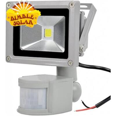 12V 10W LED PIR Flood light - motion detection - security light 12V DC ...