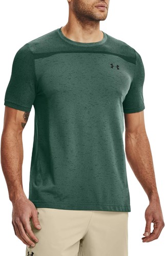 Under Armour Men's UA Seamless Short Sleeve Shirt 1361131 370 GREEN ...