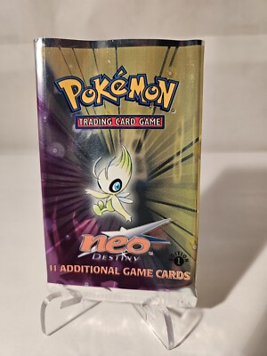 Pokémon Empty 1st Edition Neo Destiny Booster Pack, Celebi Opened From ...