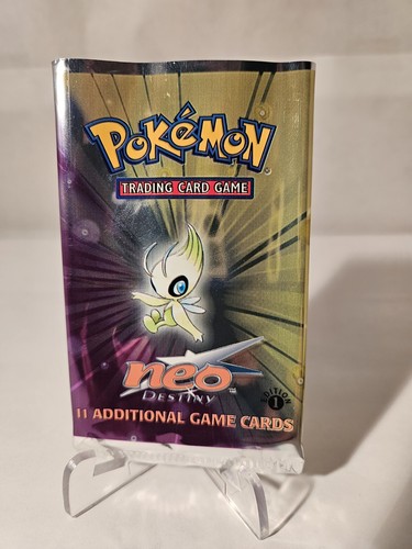 Pokémon Empty 1st Edition Neo Destiny Booster Pack, Celebi Opened From ...