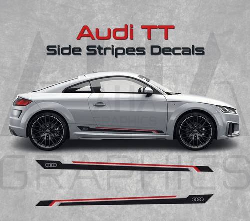 Audi TT RS Side Stripes Decals Audi TT Side Graphics Decals Audi Sport ...