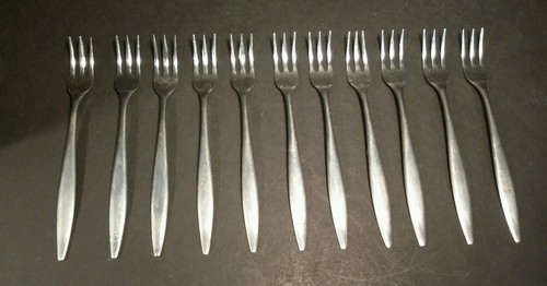 AMC Venice Stainless Seafood Forks Set of 11 Vintage | eBay
