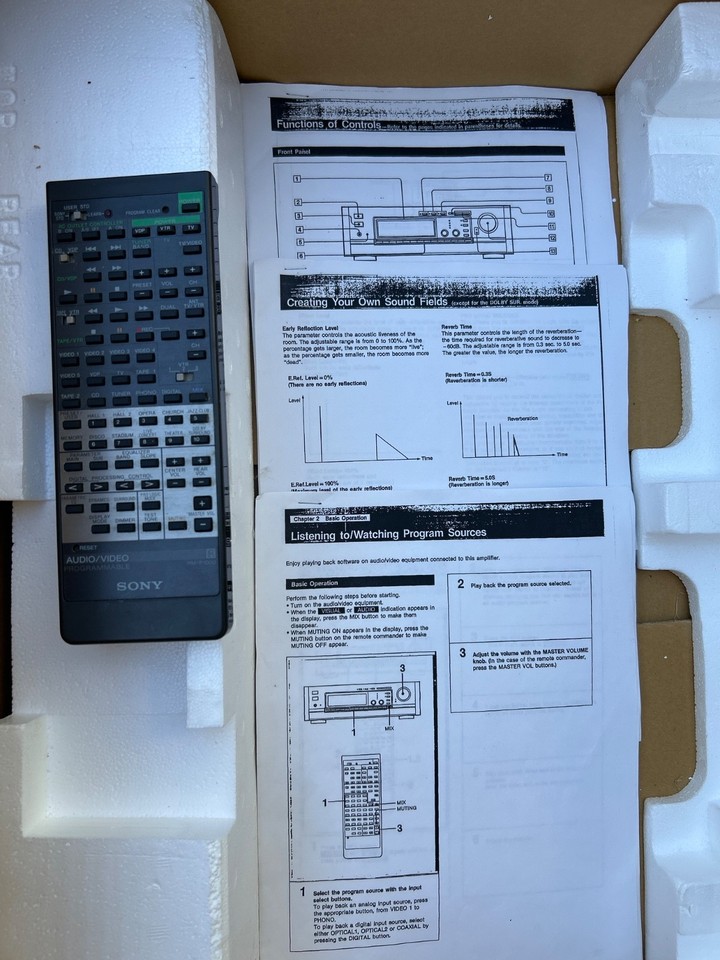 Sony TA-E2000ESD Digital Processing Control Amplifier Vintage | eBay