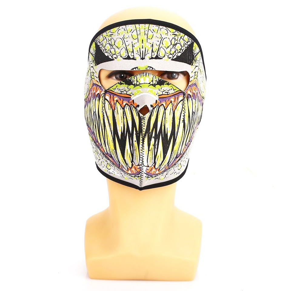 Halloween Scary Full Face Mask Scarf Cycling Motorcycle Skull Face ...