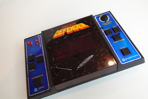 ENTEX DEFENDER Vintage Electronic Handheld Tabletop Arcade Video game ...
