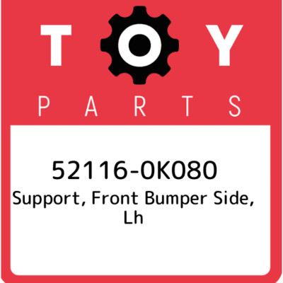 52116-0K080 Toyota Support, front bumper side, lh 521160K080, New ...
