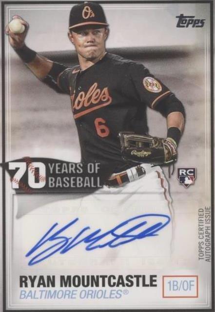 2021 Topps - 70 Years of Baseball Autographs Ryan Mountcastle #70YA-RM ...