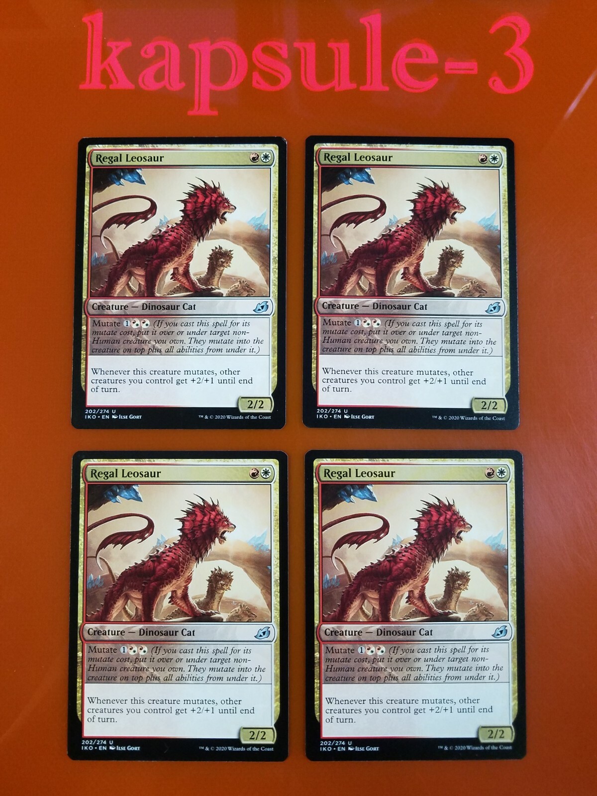 4x Regal Leosaur | Ikoria Lair of Behemoths | MTG Magic Cards | eBay