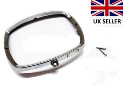 Lambretta GP / DL Polished Alloy Head Light Rim Black With Stainless ...