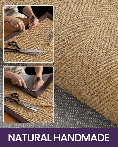Natural Fiber Jute Hallway Runner Rug, 3x10 Non Slip Indoor Sisal ...