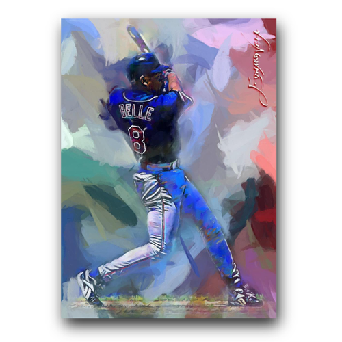 Albert Belle #6 Art Card Limited 14/50 Edward Vela Signed (Cleveland ...