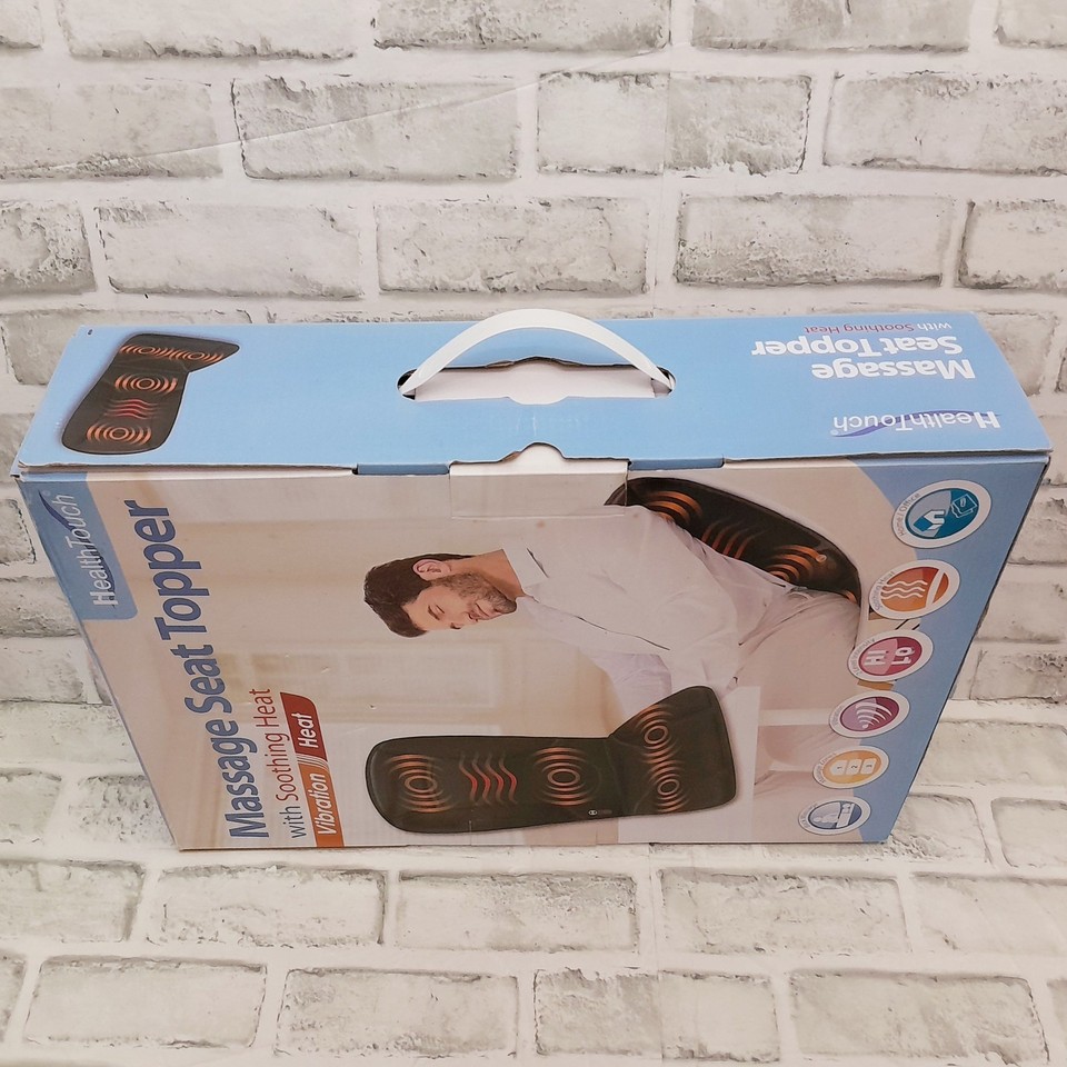 Health Touch Massage Seat Topper with Soothing Vibration and Heat | eBay